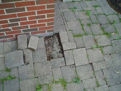 Mistakes of the Trade-Brick Paver Patio and Brick Paver/Stone Steps ...